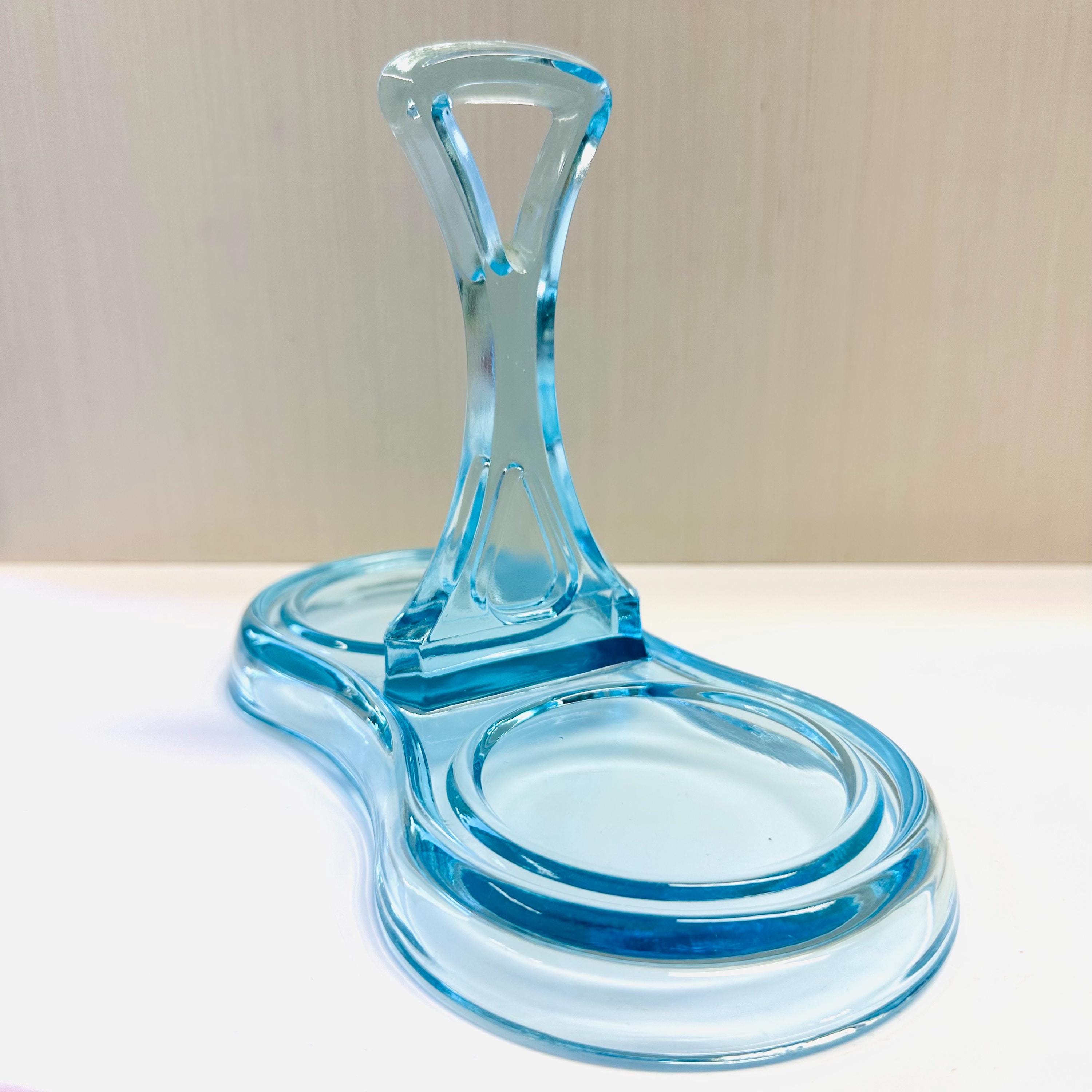 Vintage Westmoreland Blue Huxford Pattern Paneled Bright Blue Sugar ...