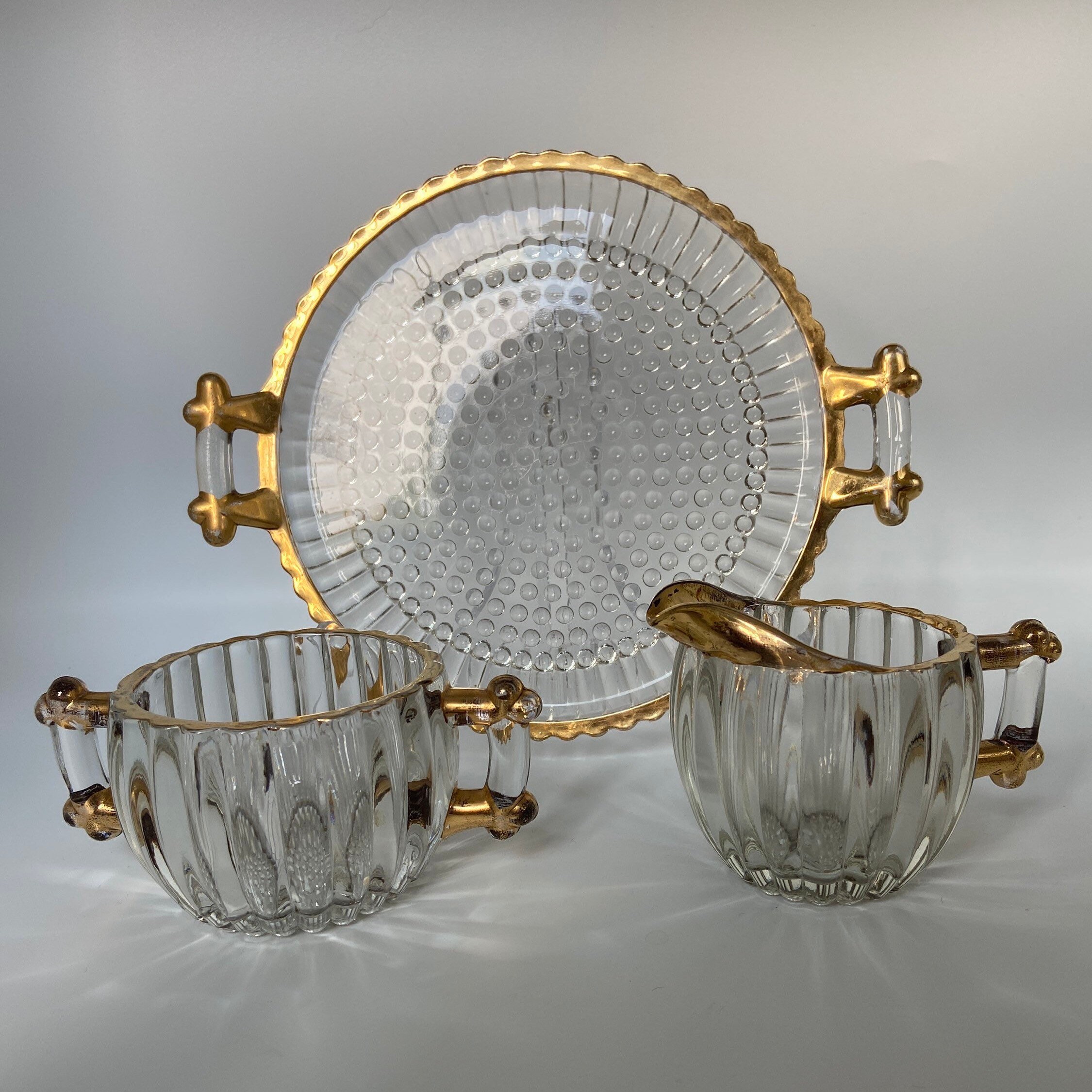 Serving Odds & Ends Dining & Serving Jeanette glass serving set Kitchen ...