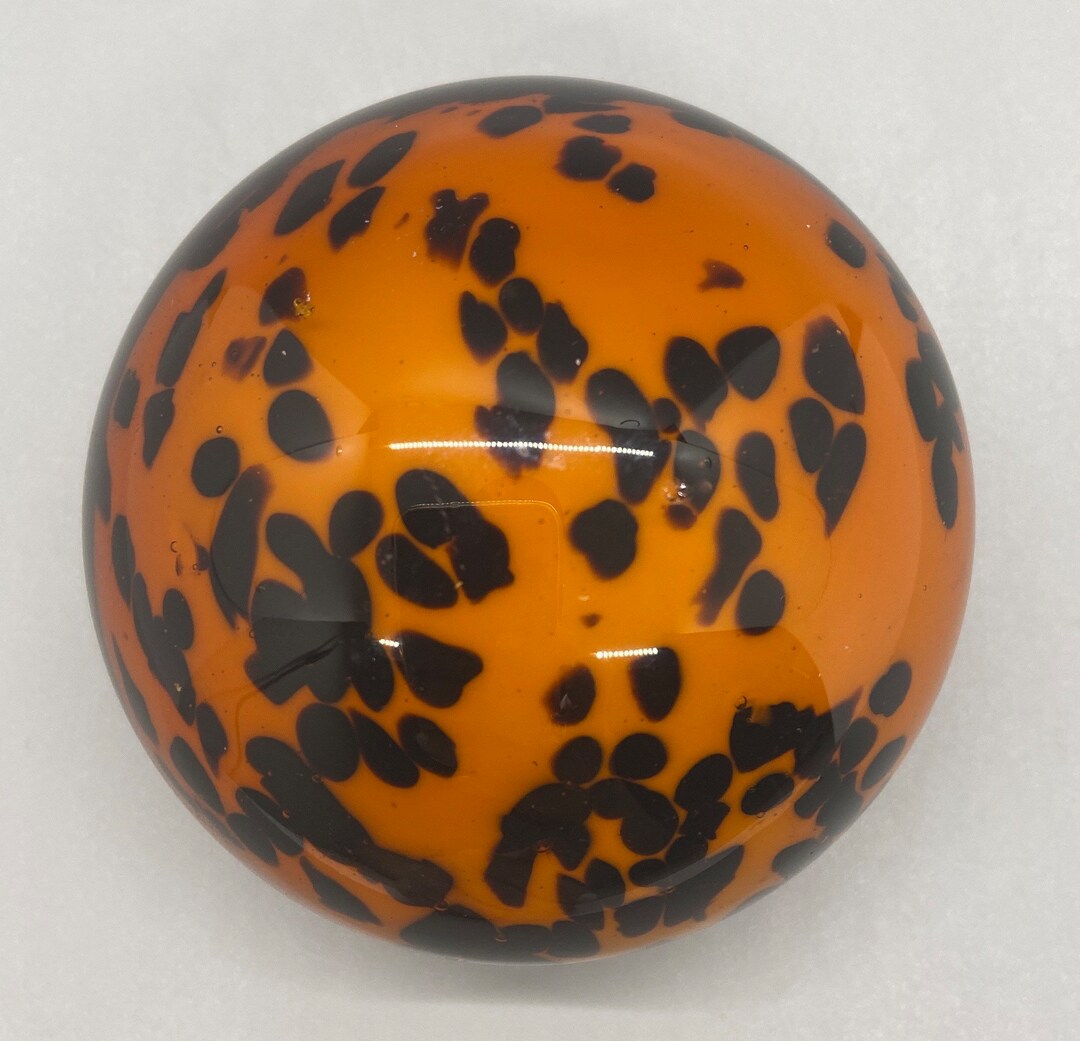 Vintage Studio Art Glass Animal Print Paperweight - Etsy