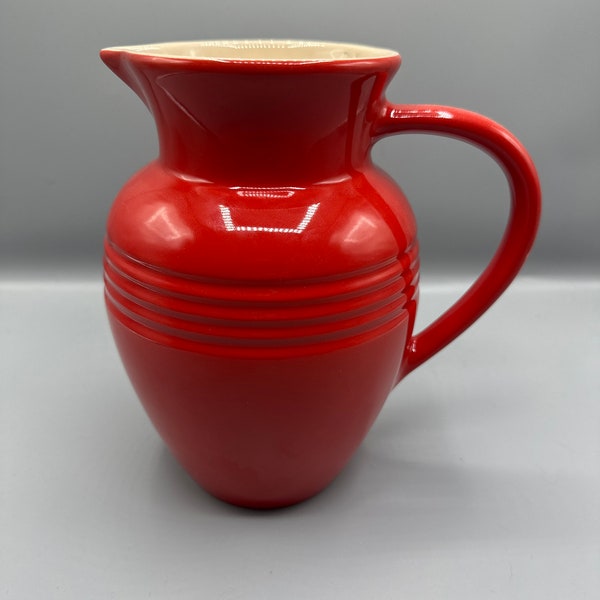 Red Ceramic Pitcher - Etsy