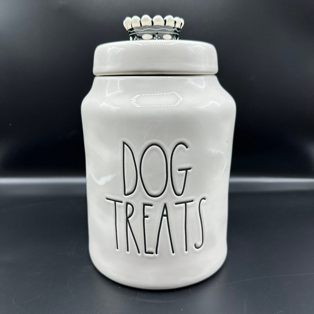 Retired Rae Dunn Dog Treats Lidded Canister Container - Etsy