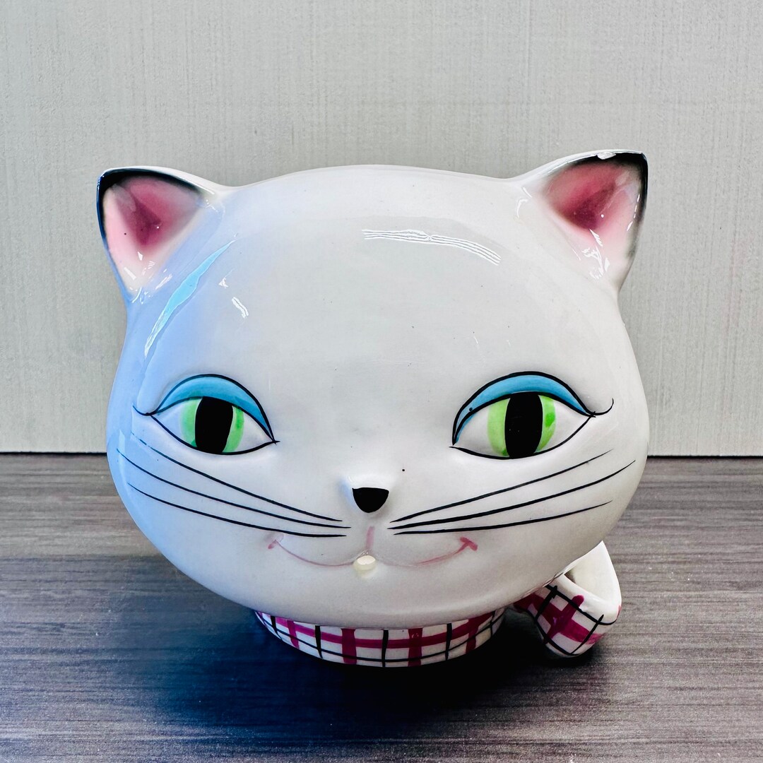 Vintage Holt Howard Cozy Cat Kozy Kitten String Thread Scissors Holder ...