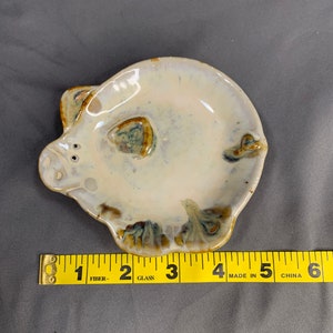 Vintage Studio Art Pottery Pig Shaped Trinket Dish Tea Bag Holder Ring ...