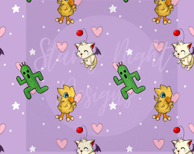 Final Fantasy VII - Seamless 2 Pattern Digital Download Set *limited ...