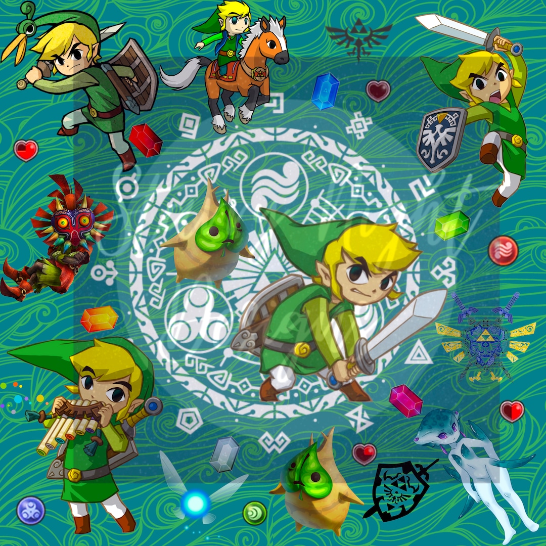 BOTW Seamless Design, Link, Elf, the Legend Surface Pattern Design ...