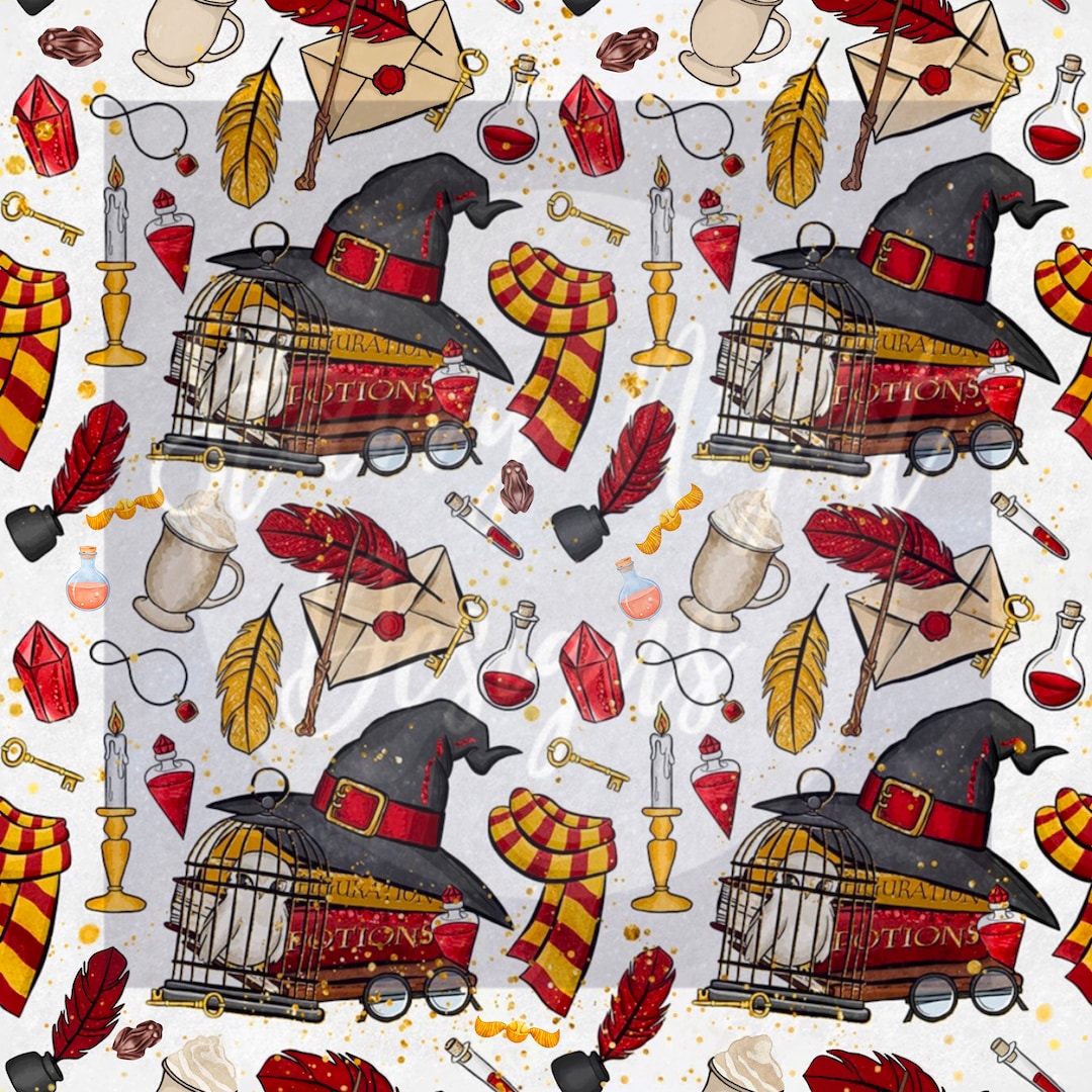 Magical Wizard Seamless Design, Surface Pattern Design, Illustration ...