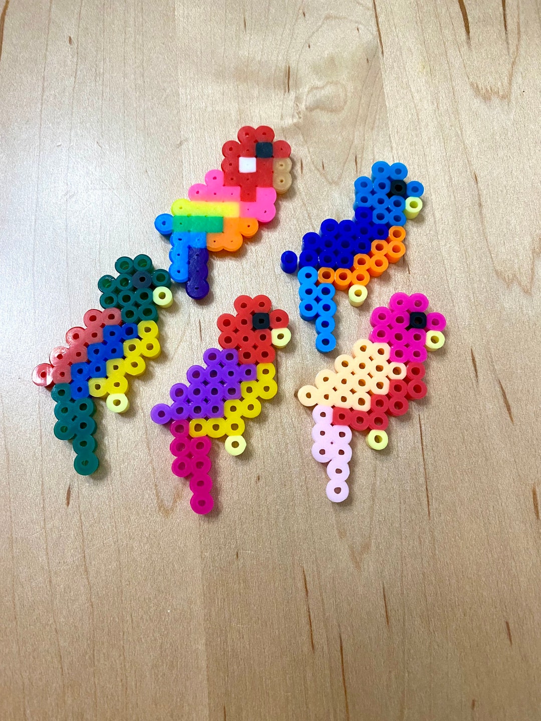 Perler Parrots - Etsy