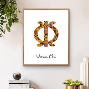 Wawa Aba ~ Perseverance in Kente | Digital Print | African Wall Art ...