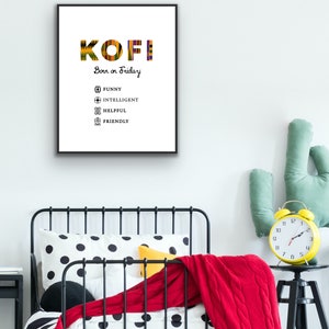 Kofi X Adinkra ~ Friday Born Male in Kente | Digital Print | African ...