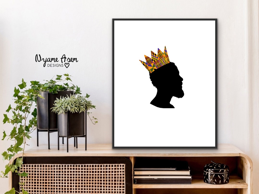 King ~ Ohene in Kente | Digital Print | African Wall Art | King Print ...