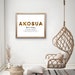 Akosua ~ Sunday Born Female in Kente | Digital Print | African Wall Art ...