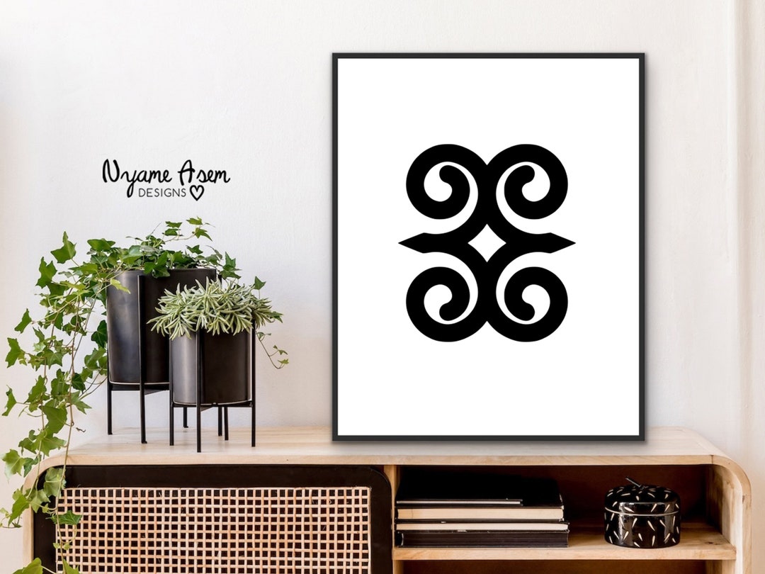 Dwennimmen ~ Humility in Black | Digital Print | African Wall Art ...