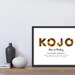 Kojo Monday Born Male in Kente Digital Print African Wall Art Name ...
