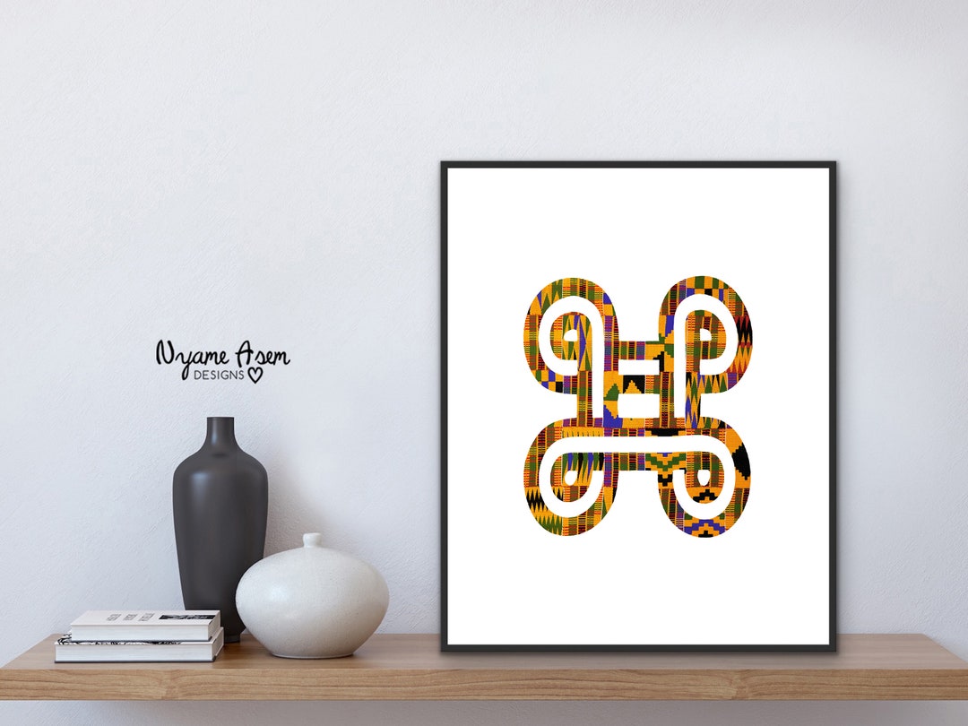 Mpatapo ~ Peace in Kente | Digital Print | African Wall Art | Adinkra ...