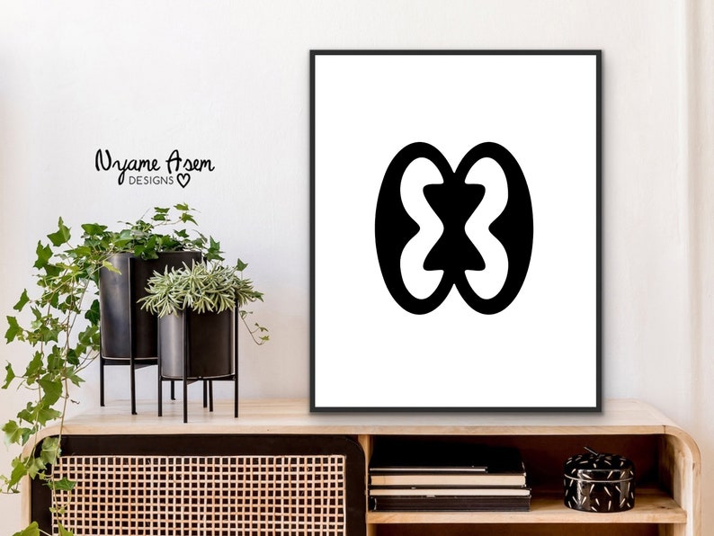 Nkonsonkonson ~ Unity in Black | Digital Print | African Wall Art ...