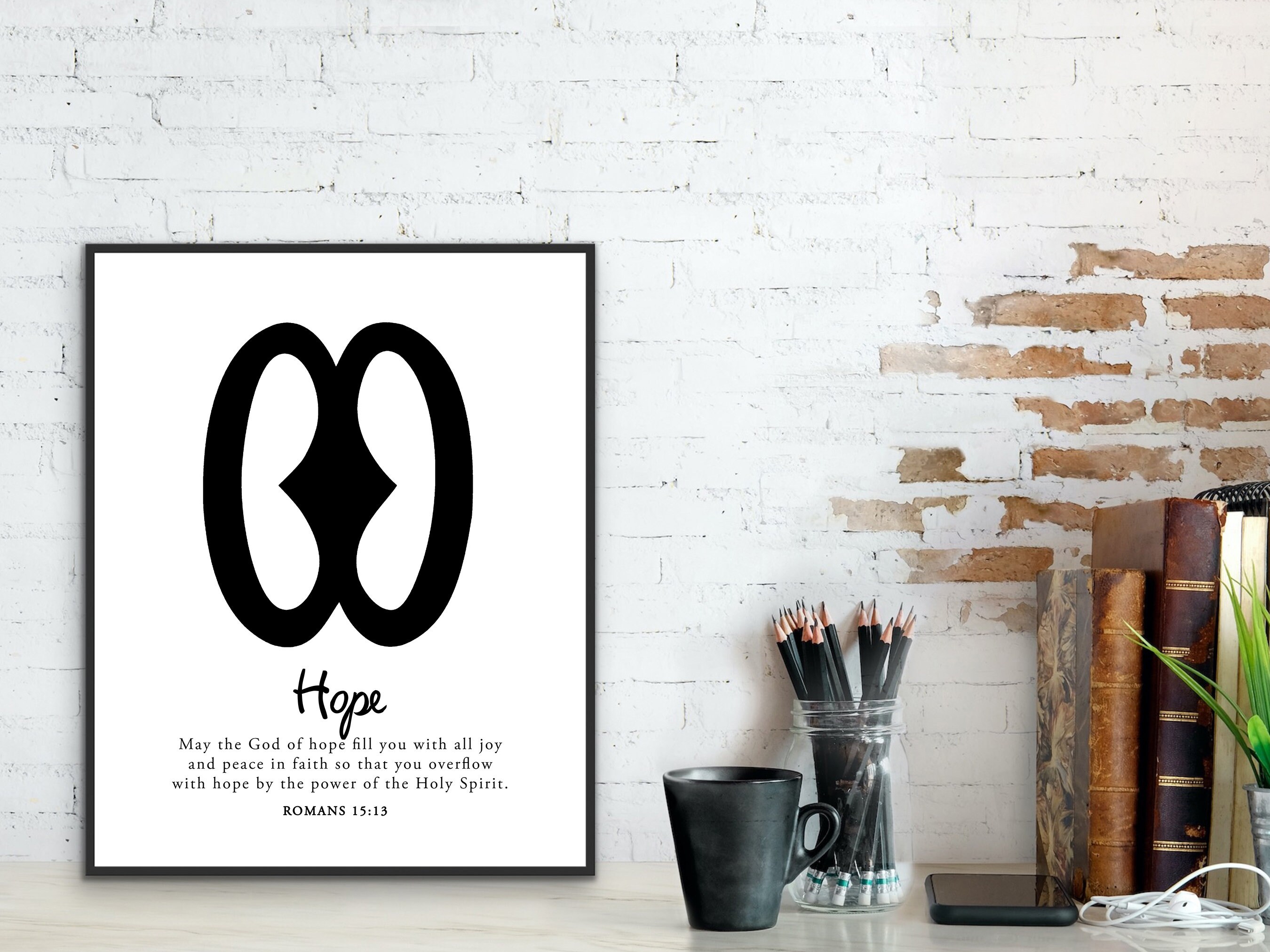 Faith Hope Love X Adinkra & Scriptures Set of 3 in Black | Digital ...