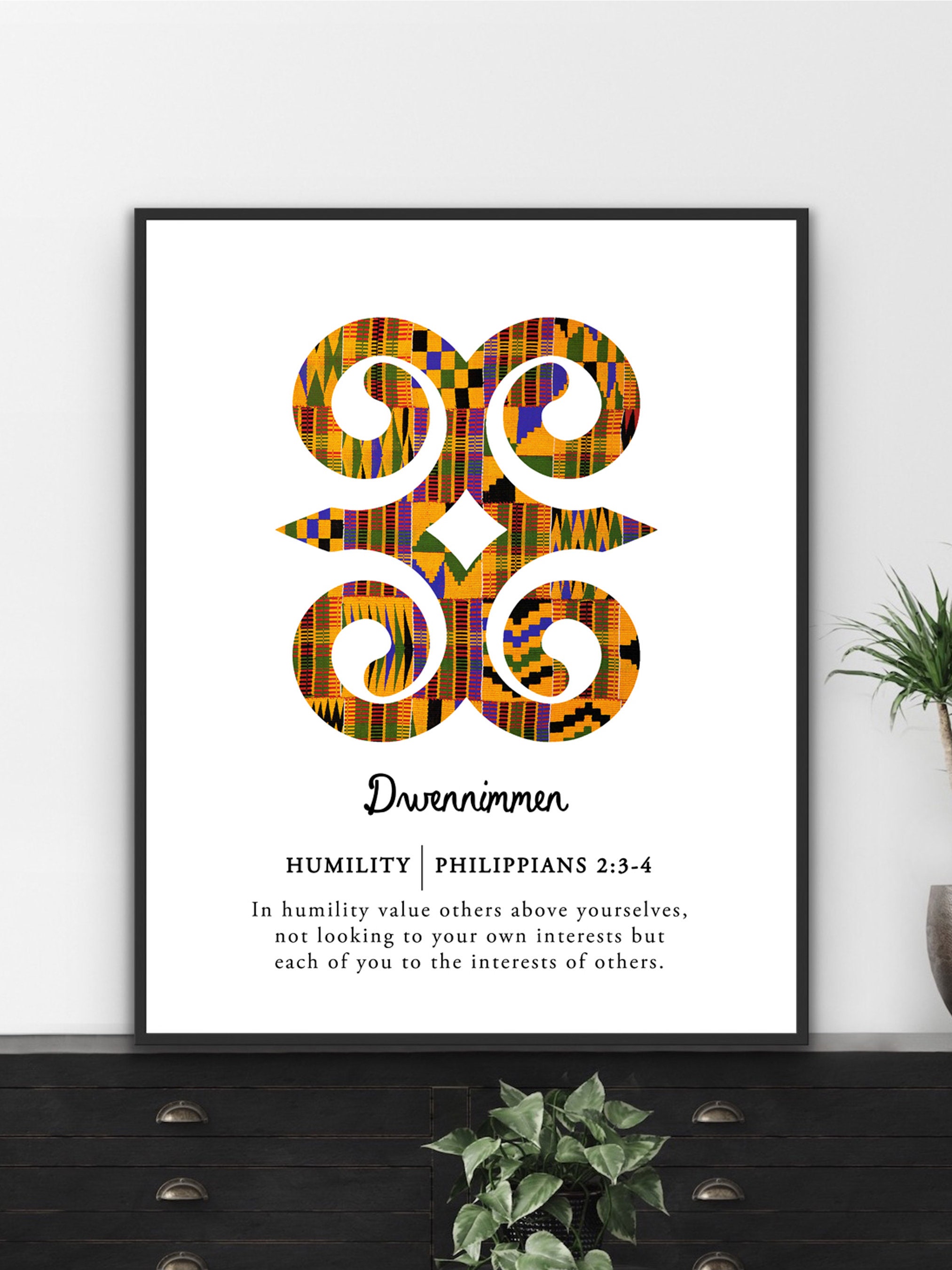 Dwennimmen ~ Philippians 2:3-4 | Digital Print | African Wall Art ...