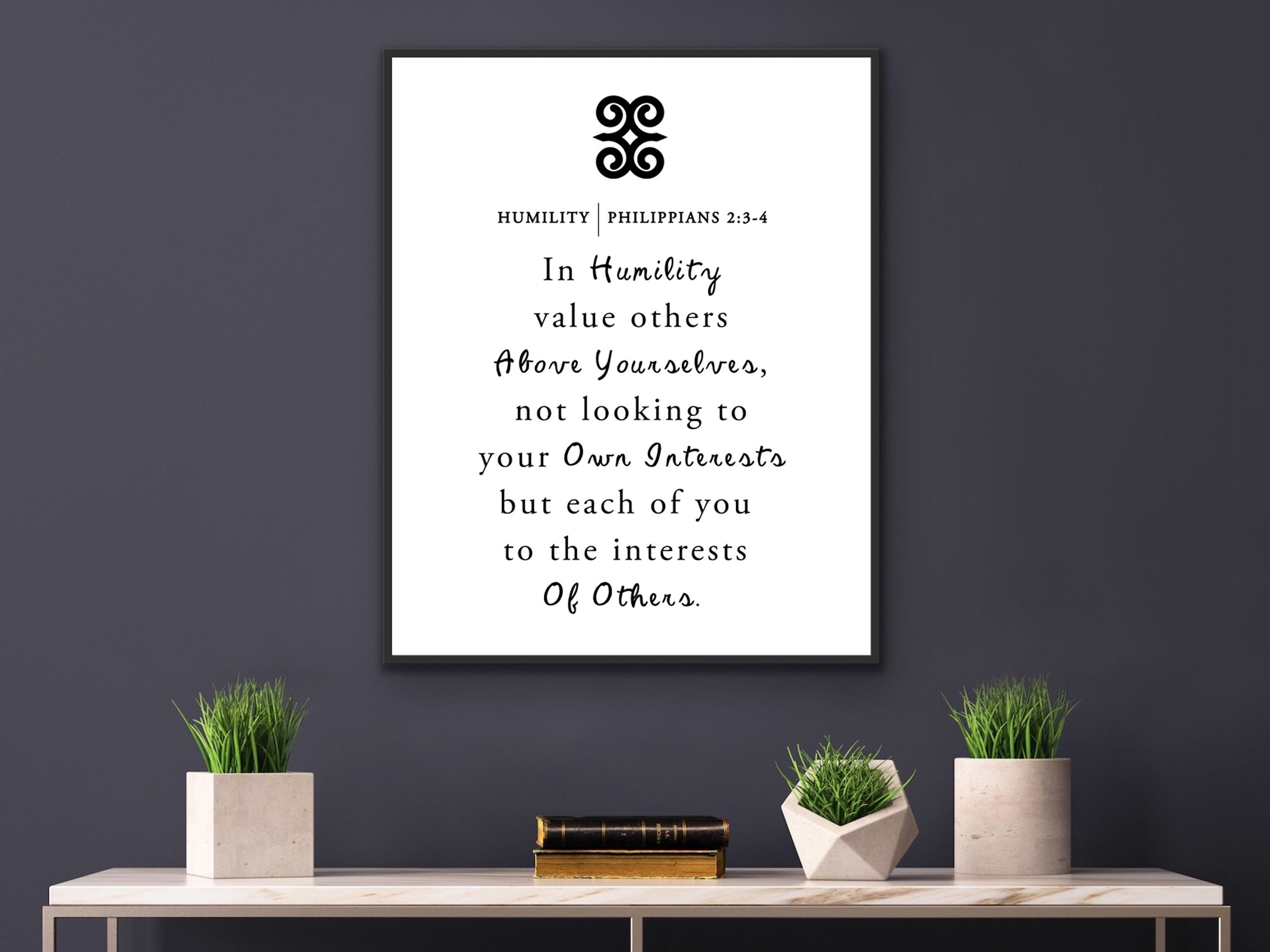 Dwennimmen ~ Philippians 2:3-4 | Digital Print | African Wall Art ...