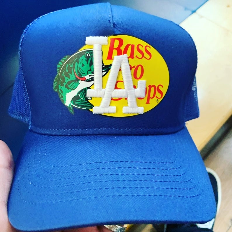 REAL LA Dodger Bass Pro Trucker | Etsy