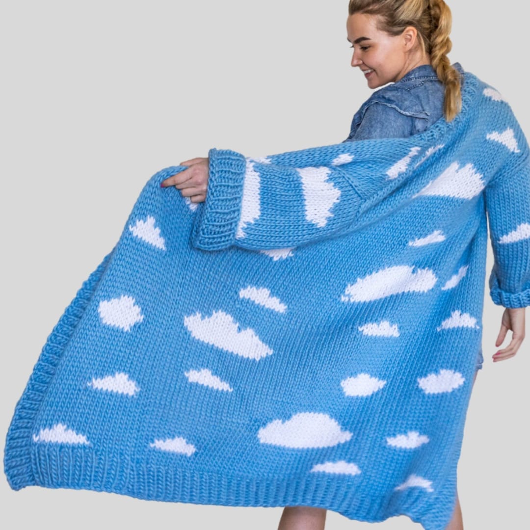 Knitting Pattern - Cloud Nine Cardigan Pattern - Chunky Knit Cardigan ...