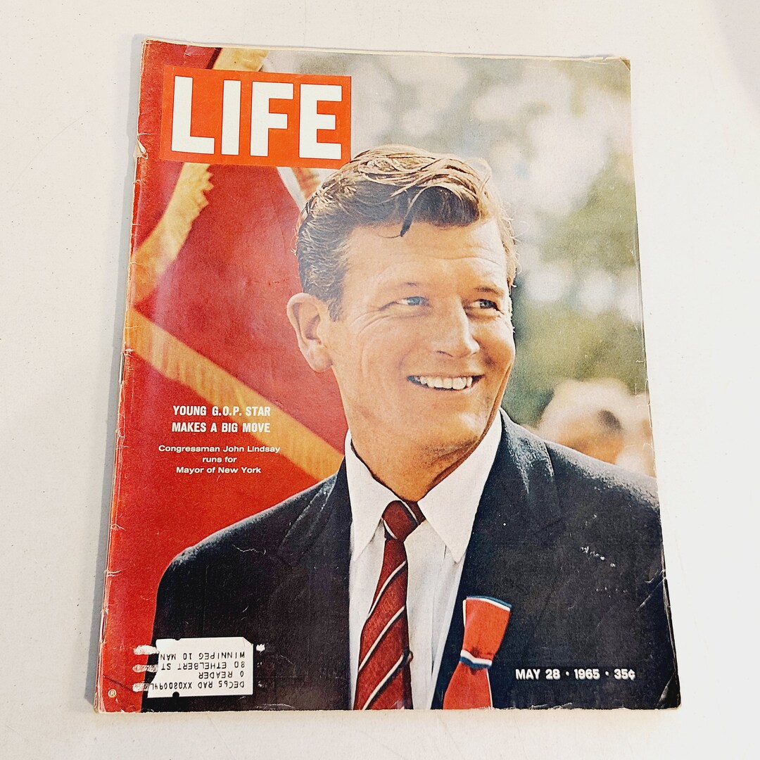 Vtg LIFE Magazine May 28, 1965 - John Lindsay Runs for Mayor of New ...