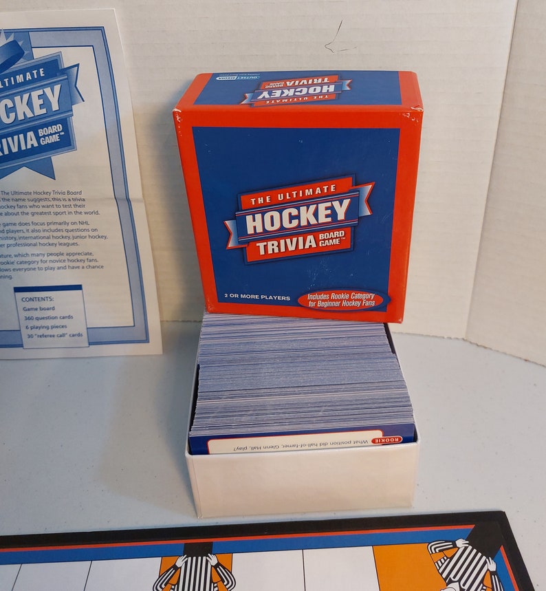 The Ultimate Hockey Trivia Game Complete - Etsy