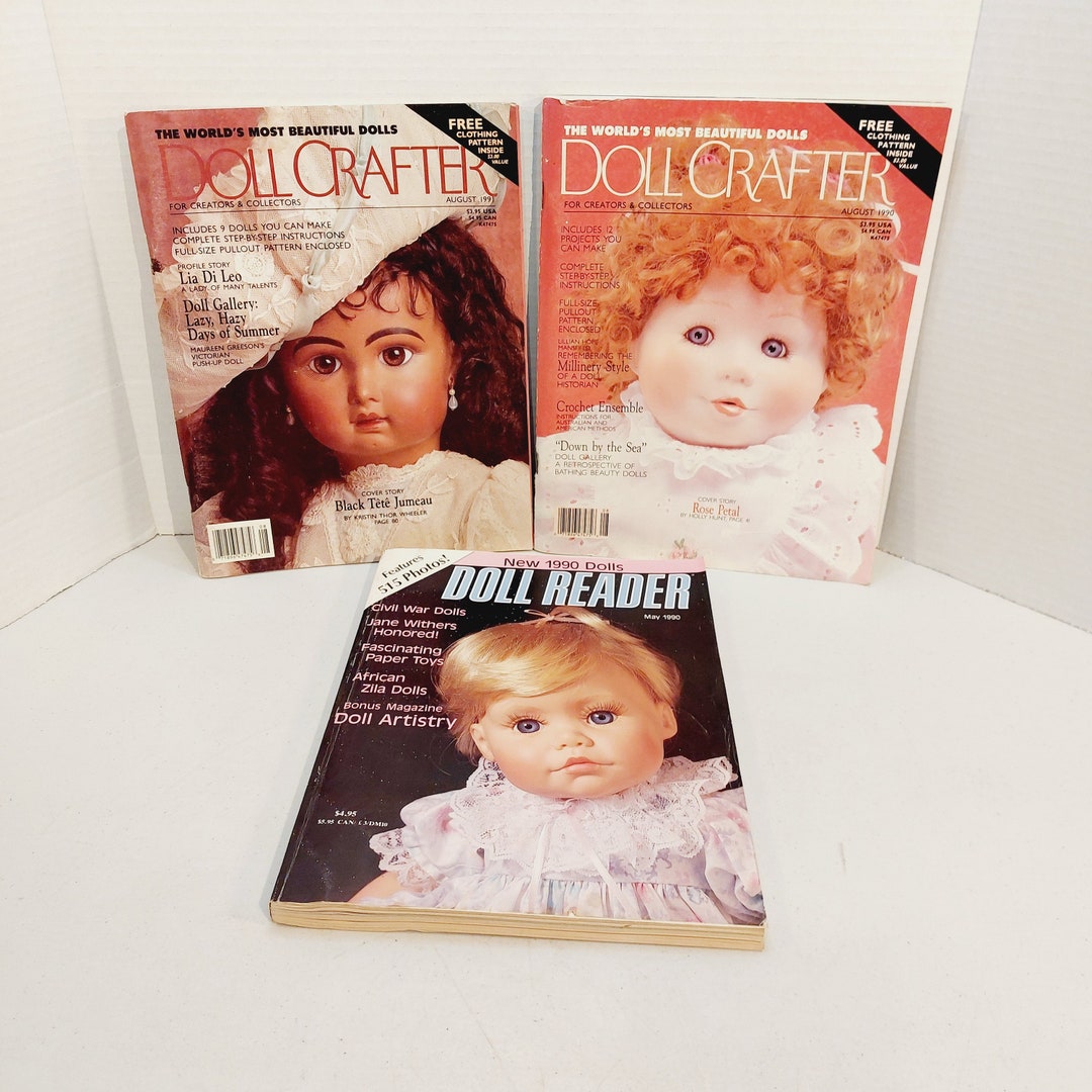 2 Vtg Doll Crafter & 1 Doll Reader Magazine 1990/91 - Etsy