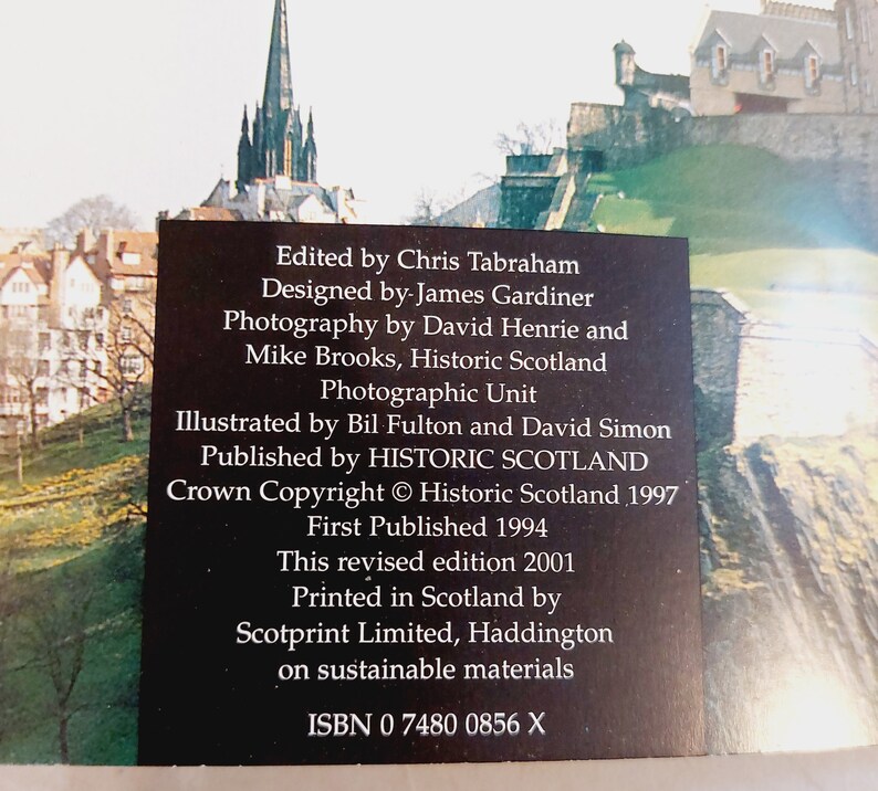 Historic Scotland Edinburgh Castle Souvenir Guide - Etsy
