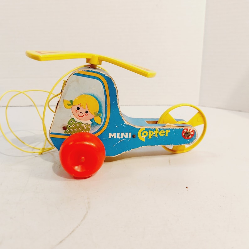 Vintage 1970 Fisher Price Mini Copter 448 - Etsy