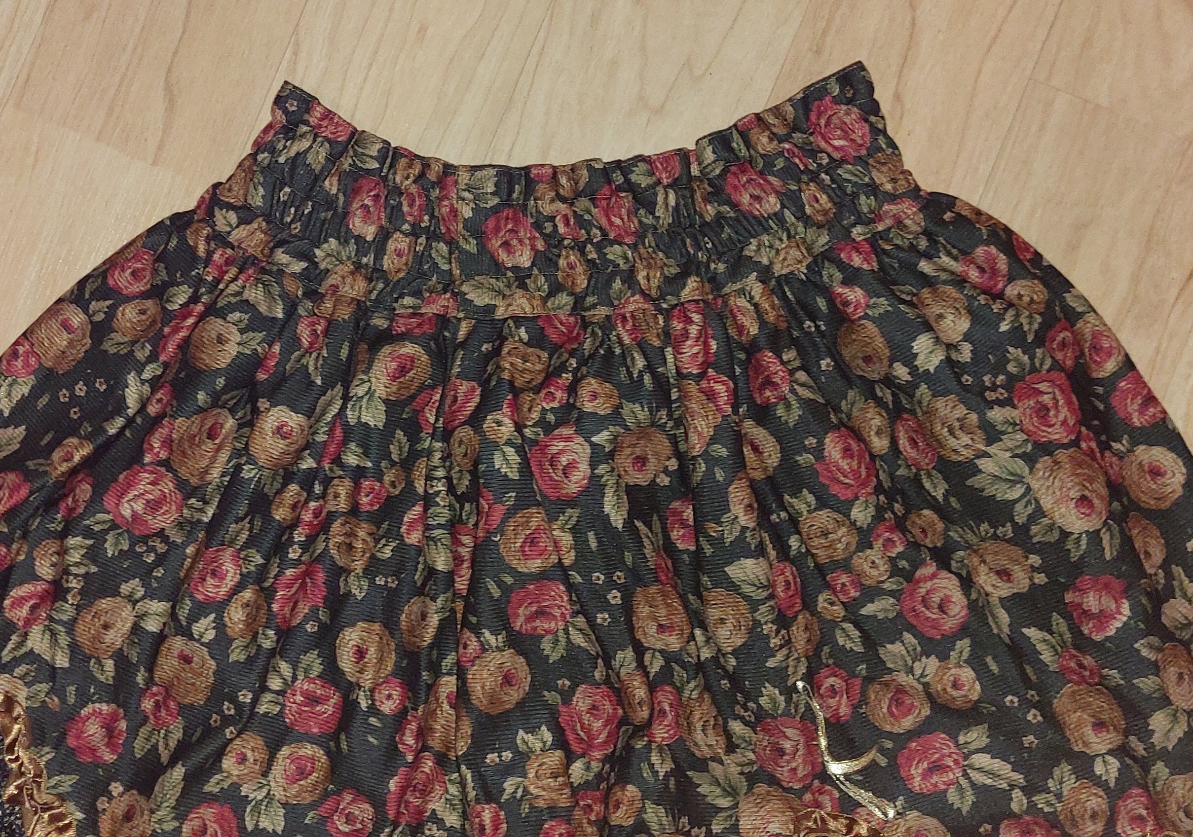Vintage Girls Spanish Style Skirt Size 16 - Etsy