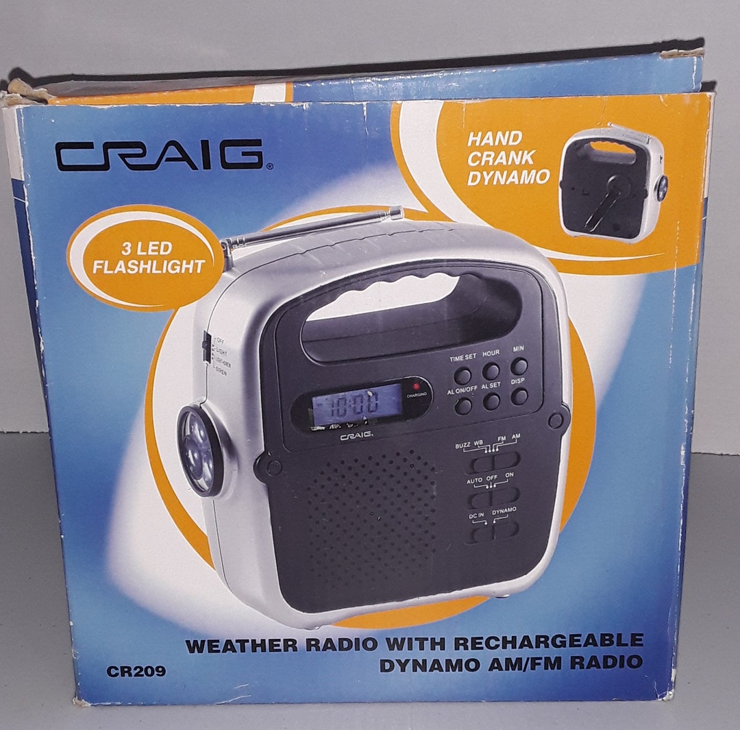 Craig Weather Radio With Rechargable Dynamo AM/FM Radio - Etsy