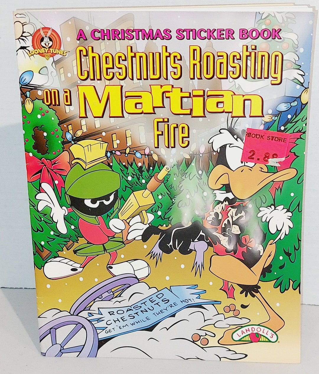 Vtg 1999 Marvin the Martian Christmas Sticker Book NOS - Etsy