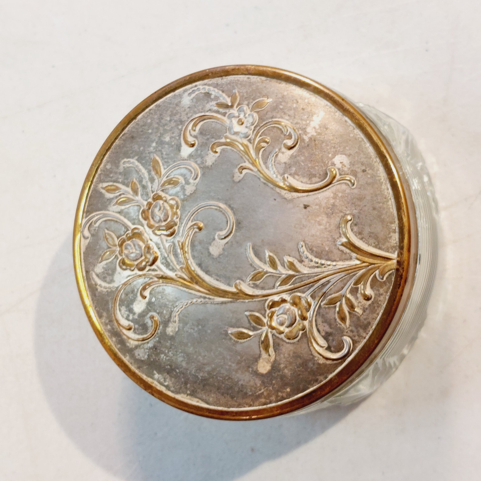 Vintage Art Deco Glass Powder Jars With Lid - Etsy