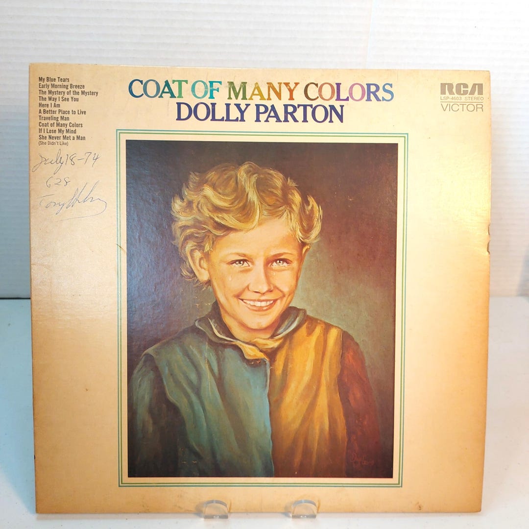 Dolly Parton Coat of Many Colors vinyl LP, 1971 - Etsy