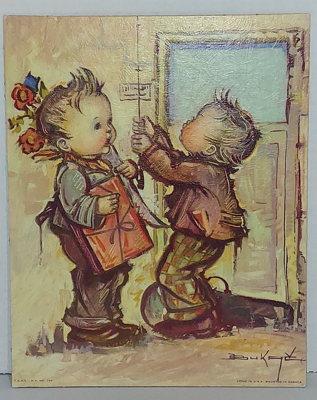 Vintage Gellman Fine Art Prints Lithograph 'juvenile' - Etsy