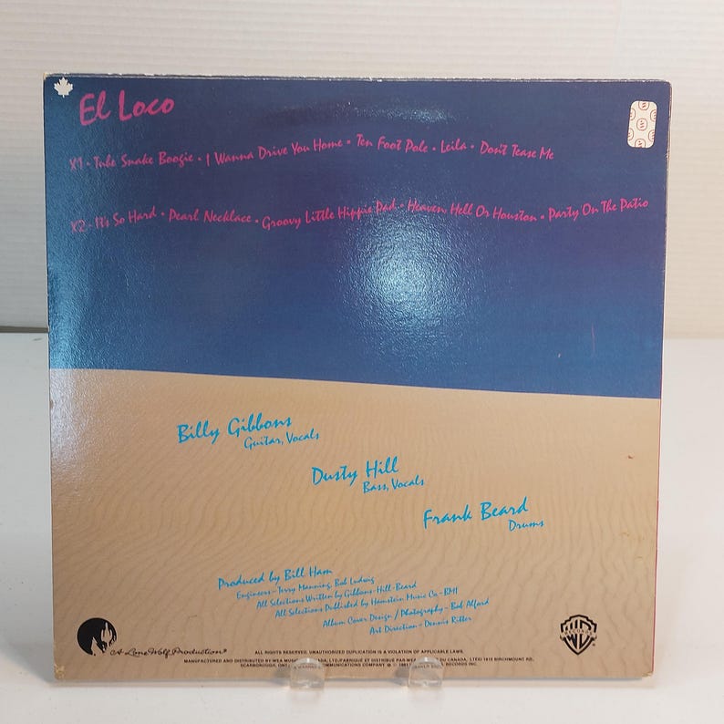 ZZ Top ~ El Loco (vinyl LP, 1981) - Etsy