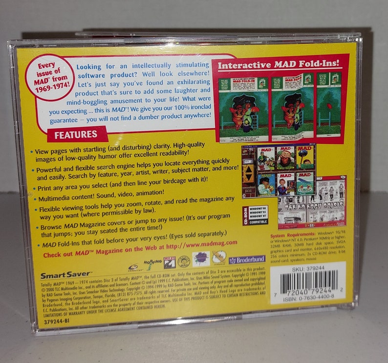 Totally Mad CD Windows 95/98 PC Game - Etsy