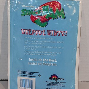Vtg 1996 Space Jam Marvin the Martian Helium Balloon anagram - Etsy