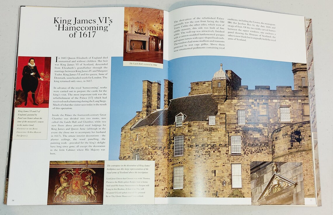 Historic Scotland Edinburgh Castle Souvenir Guide - Etsy