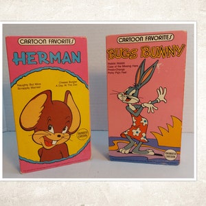Vtg Cartoon Favorites - Herman- Bugs Bunny on VHS - Etsy