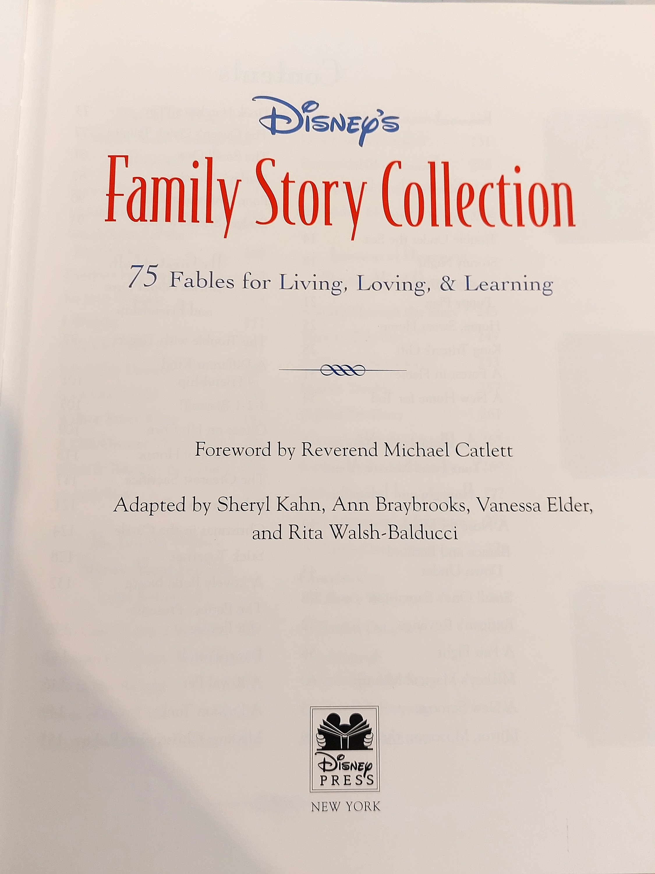Vtg 1998 Disney's Family Story Collection Hardcover Book - Etsy