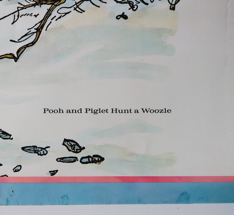 Vtg Winnie the Pooh Laminated Posters 31.5" X 20" - Etsy