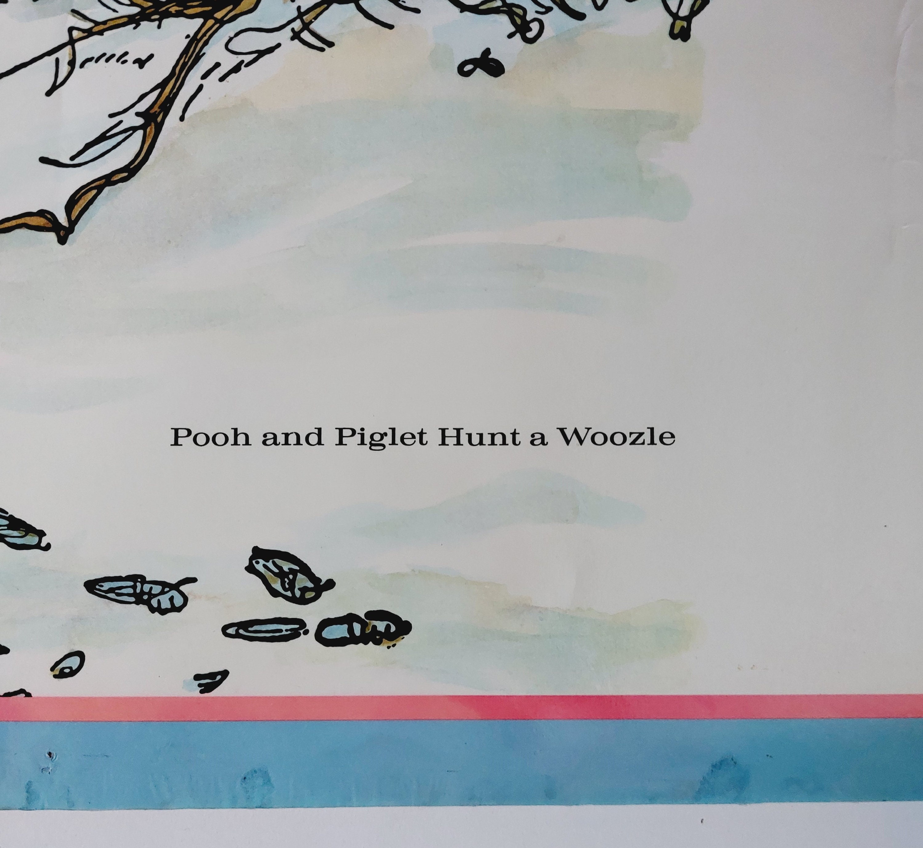 Vtg Winnie the Pooh Laminated Posters 31.5 X 20 - Etsy