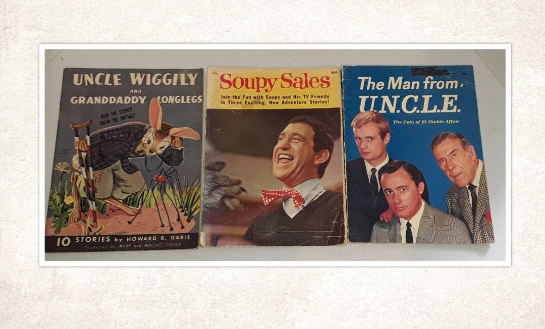 Vintage Uncle Wiggly, Soupy Sales and the Man From U.N.C.L.E Lot - Etsy