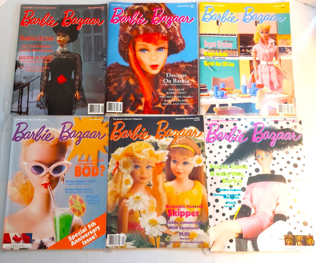 Vtg Barbie Bazaar Magazine 1993 Complete - Etsy