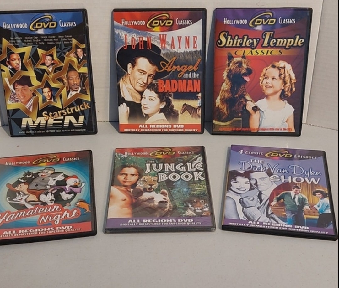Lot of 6 Hollywood Classics Dvd's - Etsy