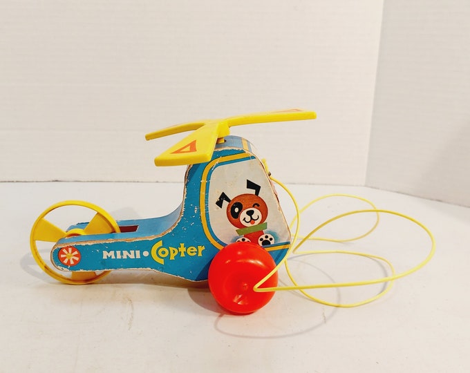 Vintage 1970 Fisher Price Mini Copter 448 - Etsy