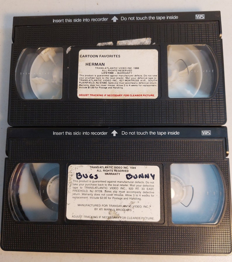 Vtg Cartoon Favorites Herman Bugs Bunny on VHS - Etsy