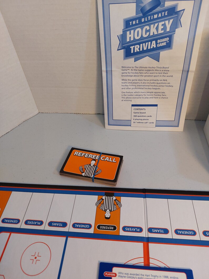 The Ultimate Hockey Trivia Game Complete - Etsy