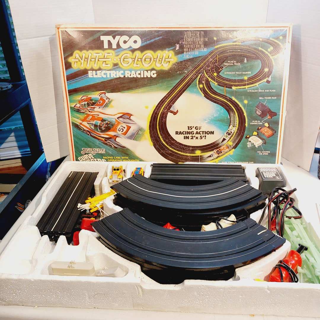 Vtg 1977 Tyco Nite-glow Electric Racing Track Good for Parts - Etsy